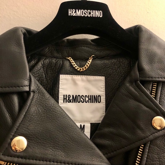 Moschino | Jackets & Coats | Moschino Leather Jacket | Poshmark